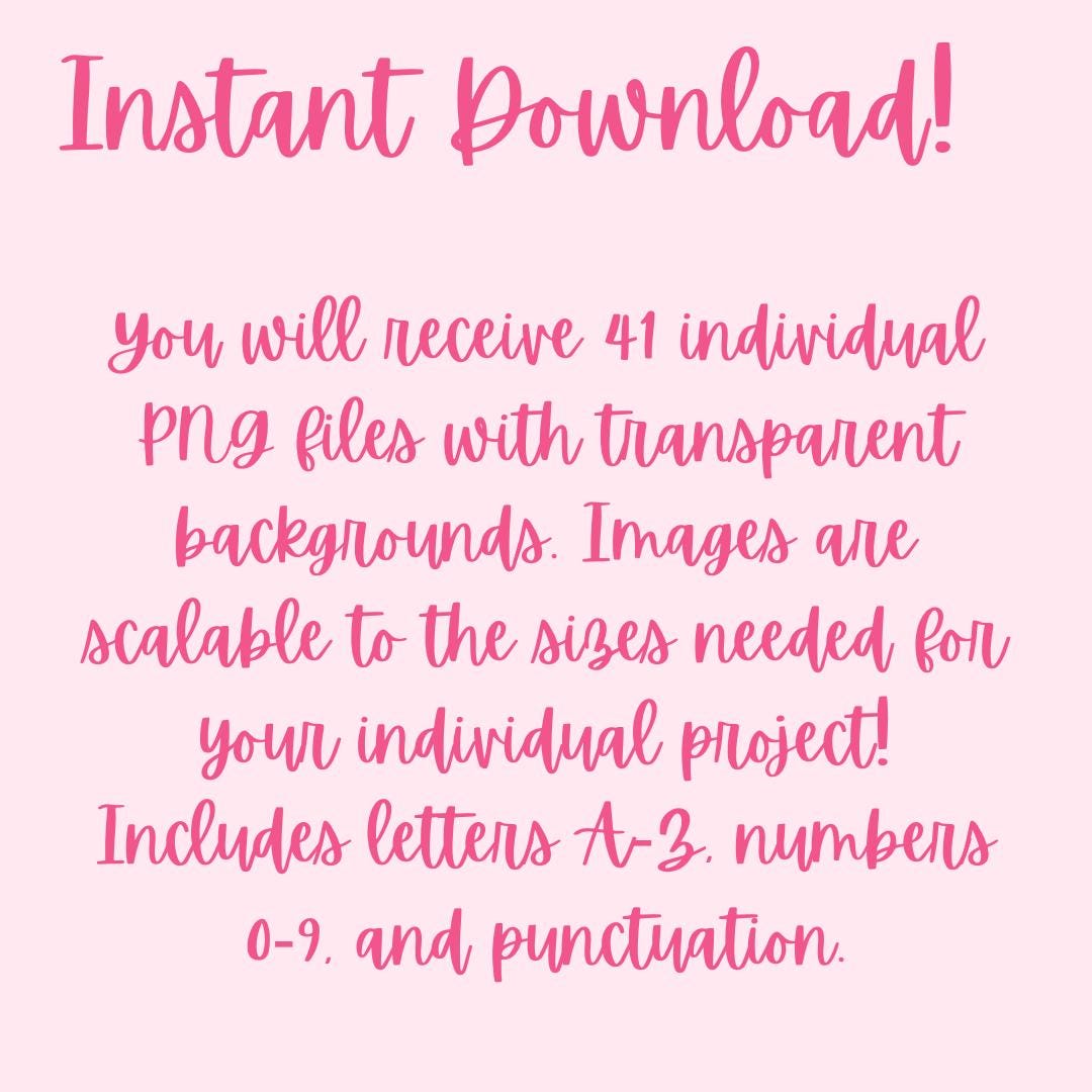 Pink Princess Alphabet Clipart Bundle | Cute Pink Letters & Numbers PNG ...