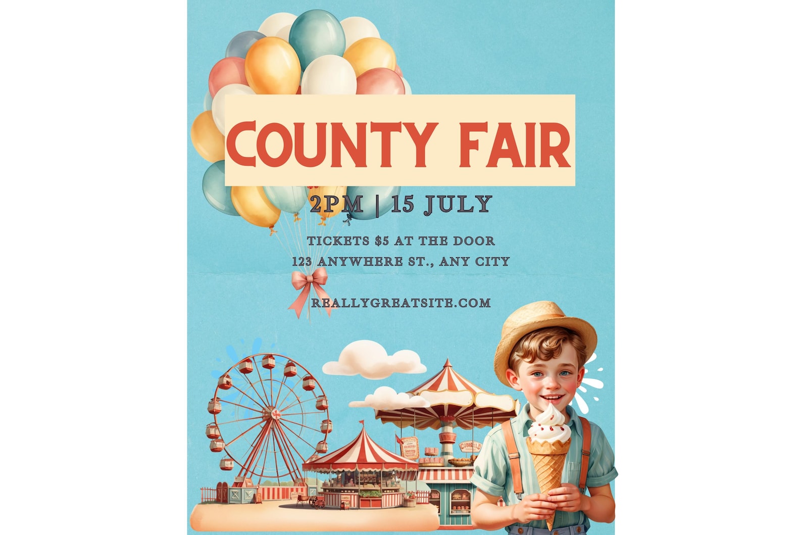 County Fair Clipart Bundle | Vintage Carnival & Farm Ephemera | Cotton ...