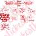 Red Rose Valentine Kit, Printable Valentines, Floral Make Your Own ...