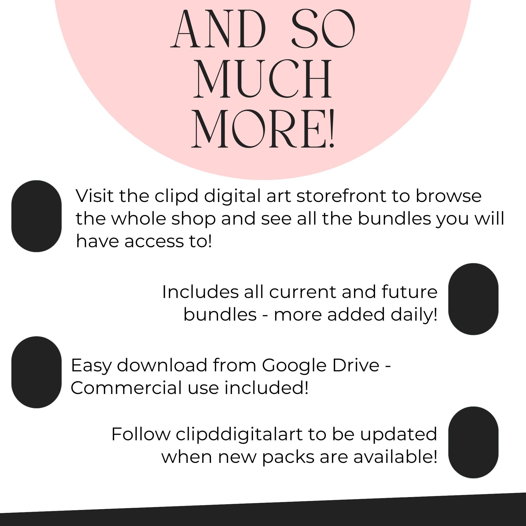 Whole Shop Clipart Access, Lifetime Commercial Use PNG Bundle ...