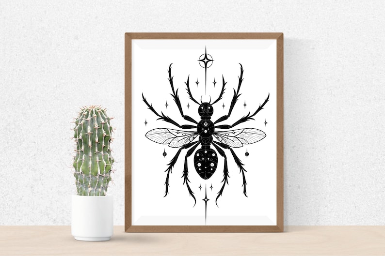 Boho Bug Clipart Bundle – Tribal Pattern Insect Line Art, Moths ...