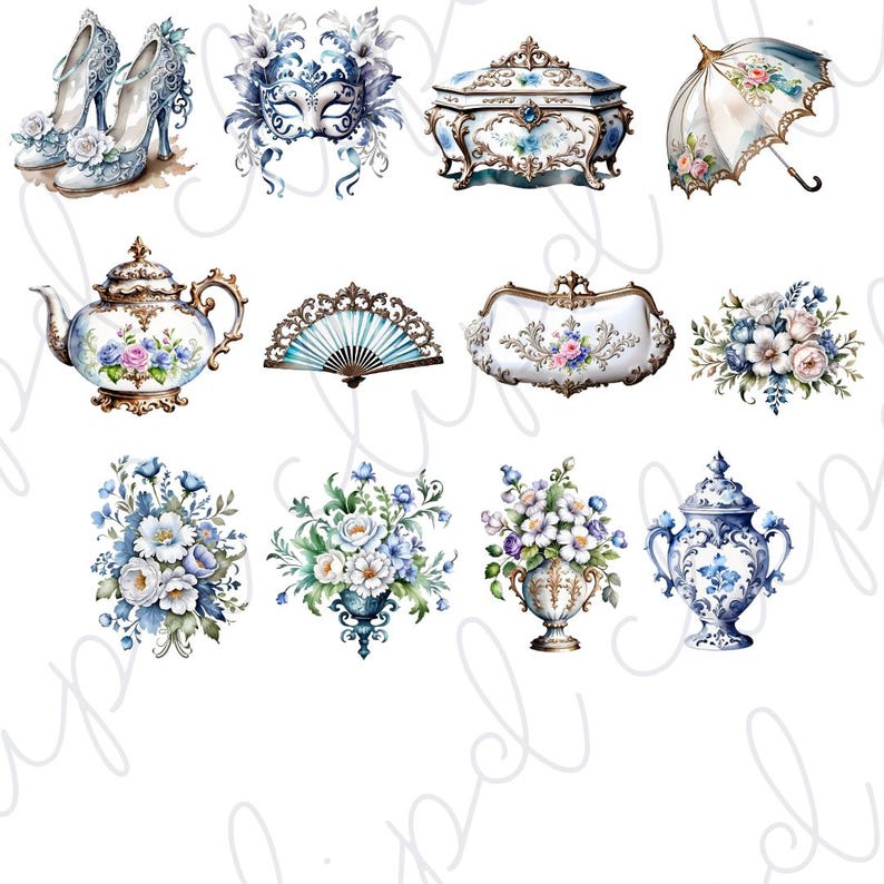 Rococo Clipart - Victorian Era Clip Art - Baroque Era Graphics ...