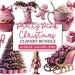 Pretty Pink Christmas Clipart, Pink Christmas Winter Clip Art ...