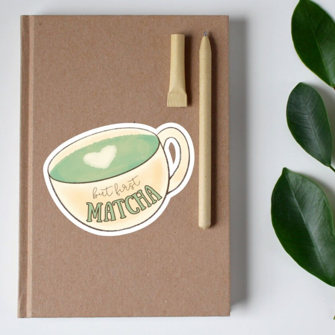 But First Matcha Sticker | Matcha Latte Sticker | Trendy Water Bottle ...