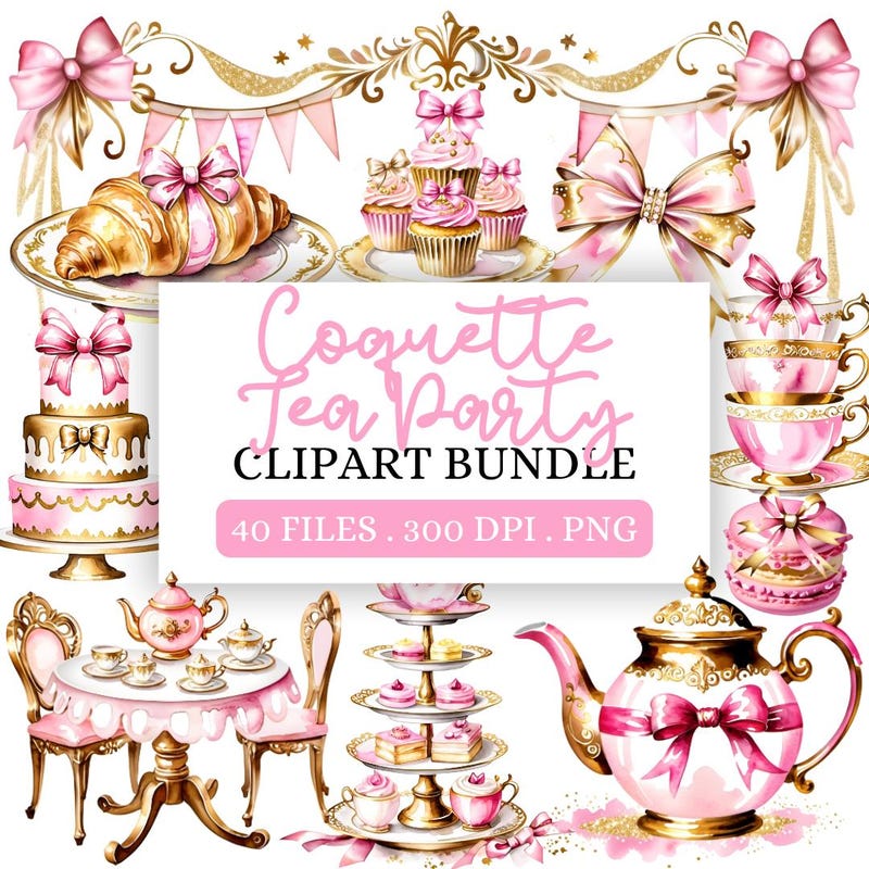 Tea Party Clip Art - Etsy