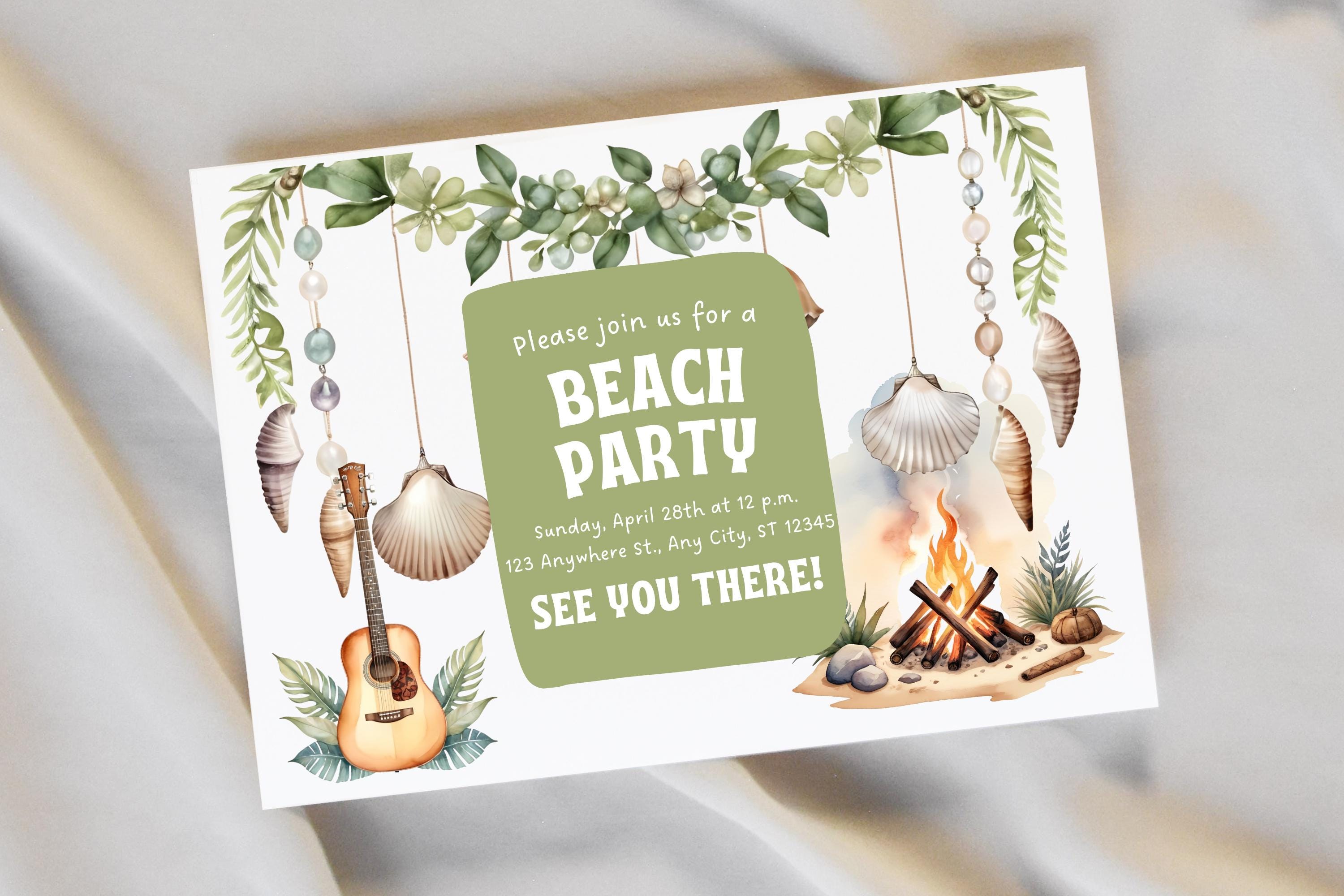 Boho Beach Bonfire Clipart Bundle | Summer Campfire Aesthetic Pngs ...