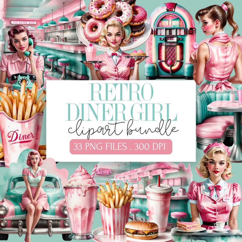 Diner Waitress - Etsy UK