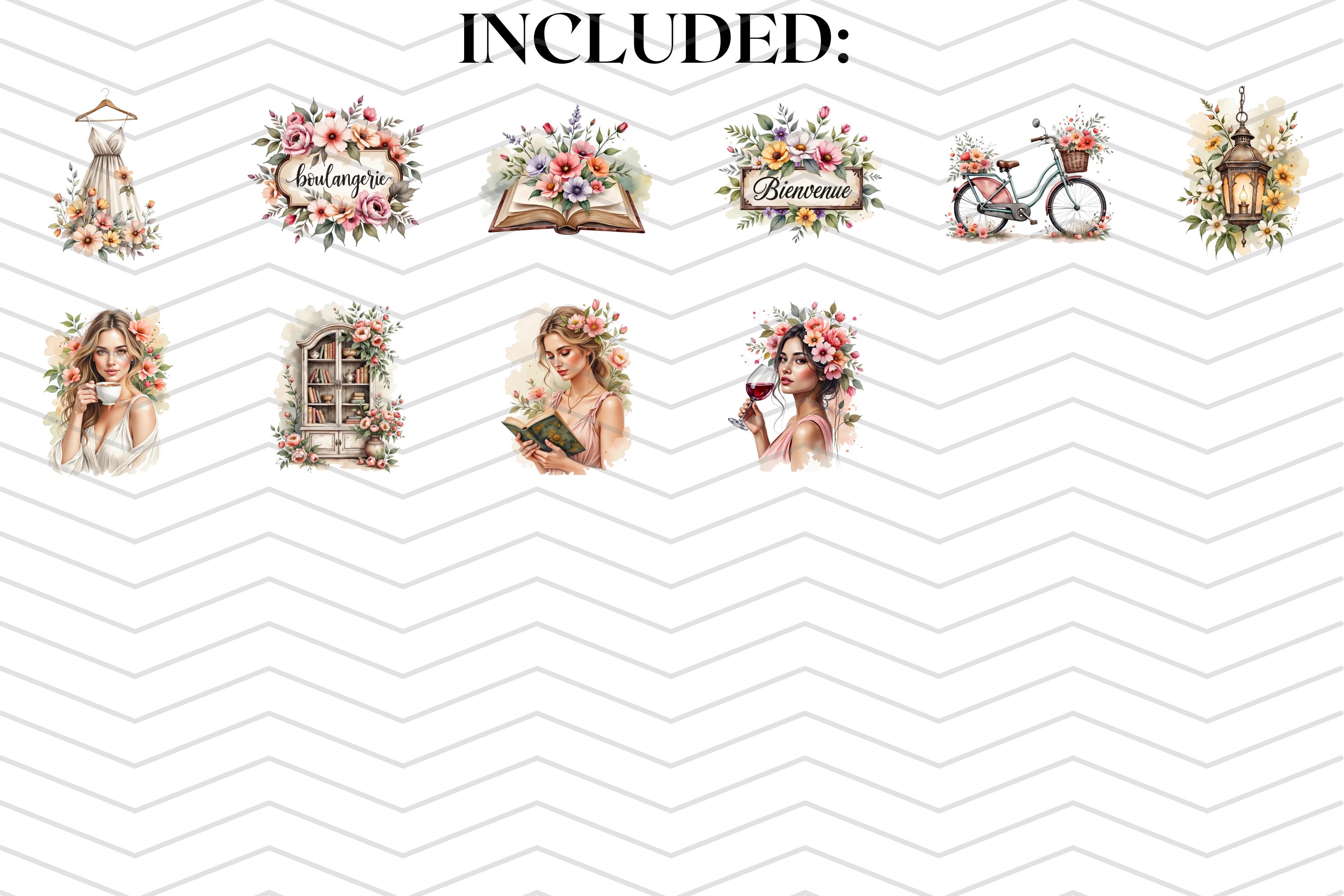 Rustic French Villa Clipart Bundle | Watercolor Provence Countryside ...