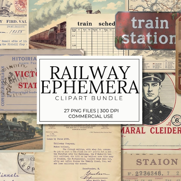 Vintage Railway Postcards - Etsy