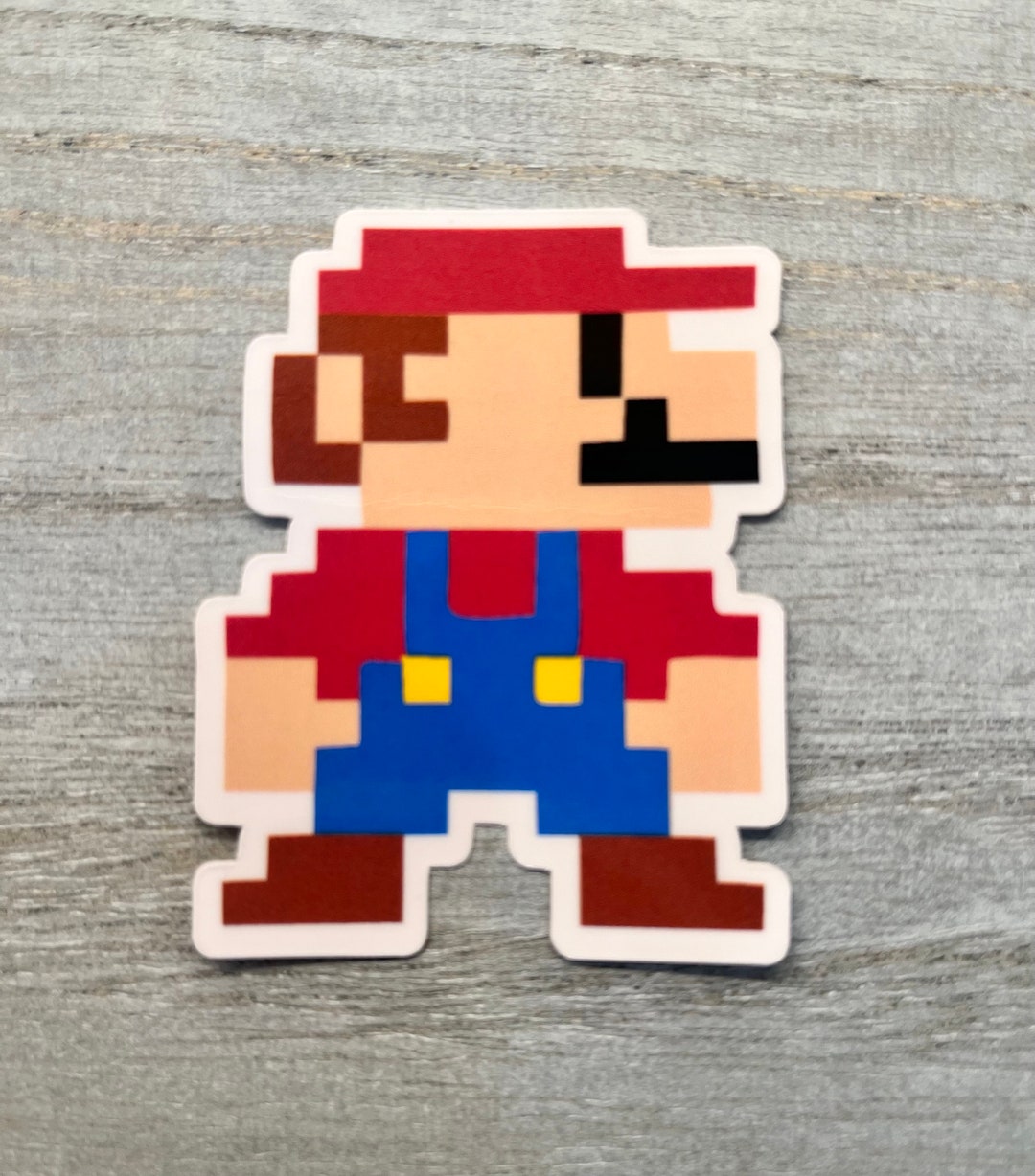 Super Mario Sticker 8-bit Retro Water Resistant Laptop, Journal ...