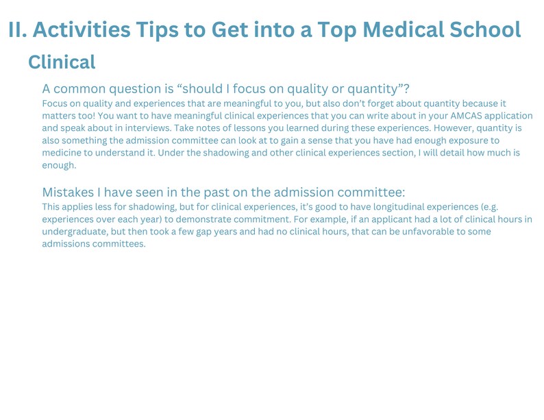 15 AMCAS Activities Example and Tips on Activities to Get Into a Top ...
