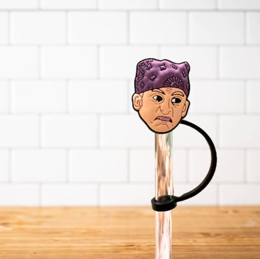 Michael Scott Prison Mike Gangster the Office Silicone Straw Topper for ...