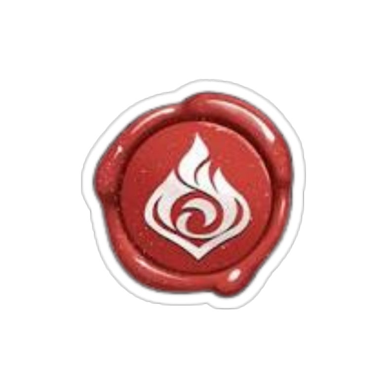 Genshin Impact Pyro Sigil Sticker - Etsy