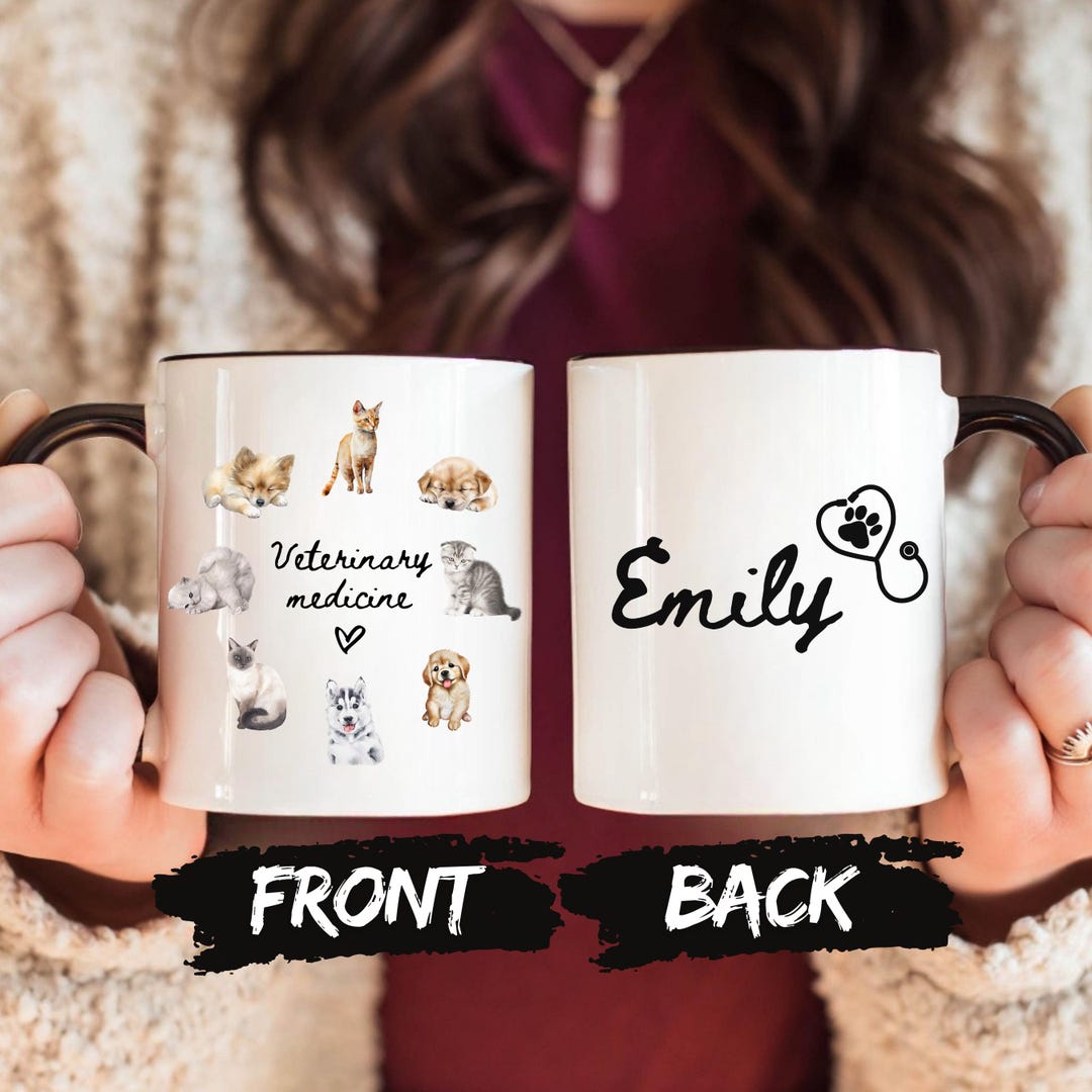 Custom Veterinarian Gift, Personalized Veterinarian Mug, Veterinary ...