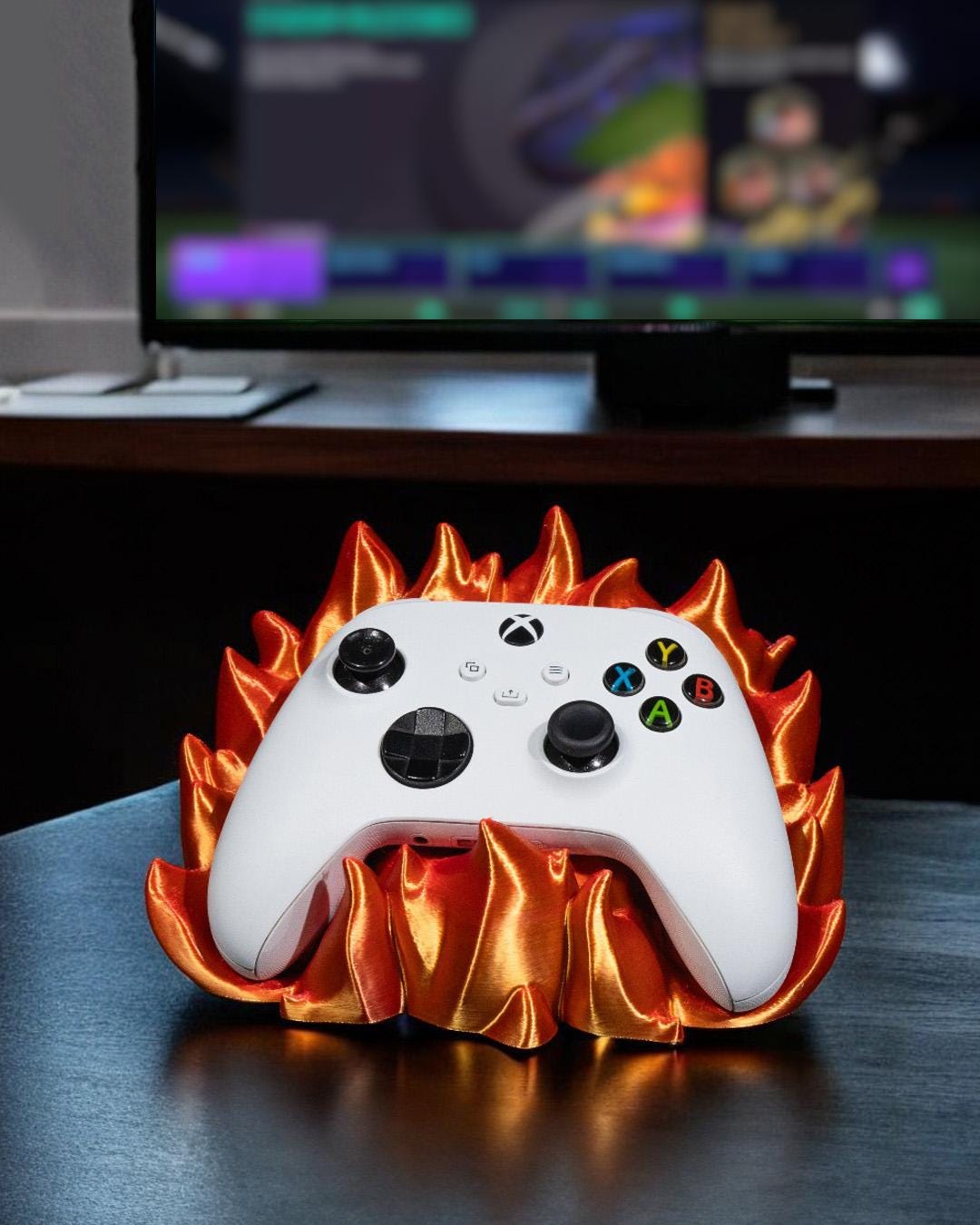 3d-printed Flame-shaped Controller Holder – Ignite Your Gaming Setup ...