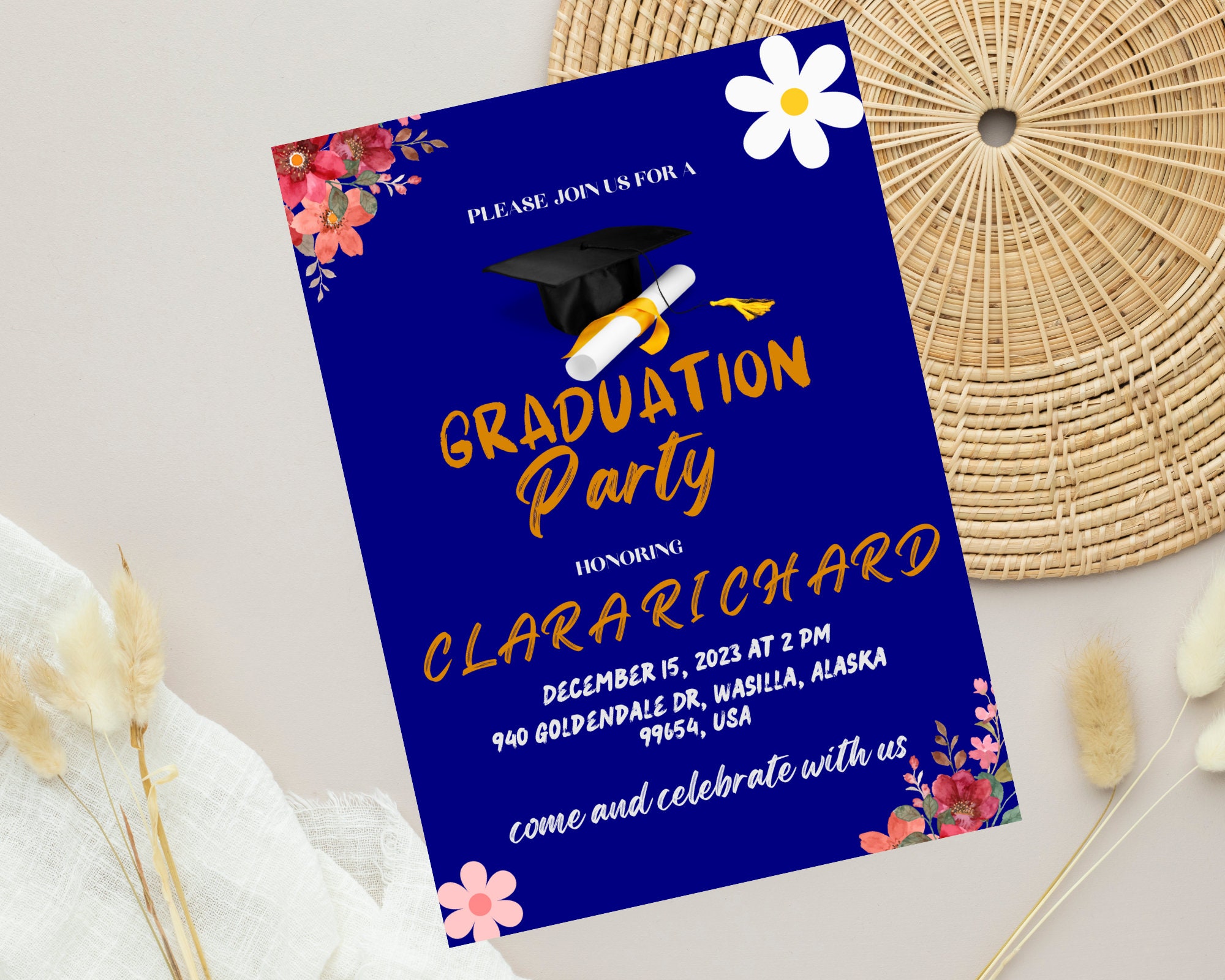 Graduation Party Invitation Card - Etsy