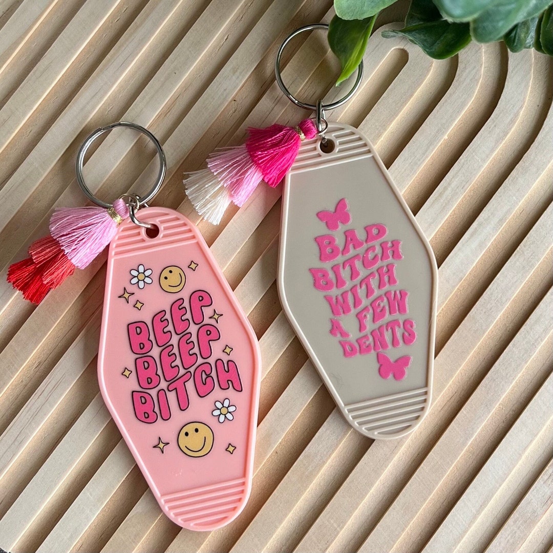 Funny Motel Keychain, Retro Keychain, Motel Keychain, Funny Accessories ...