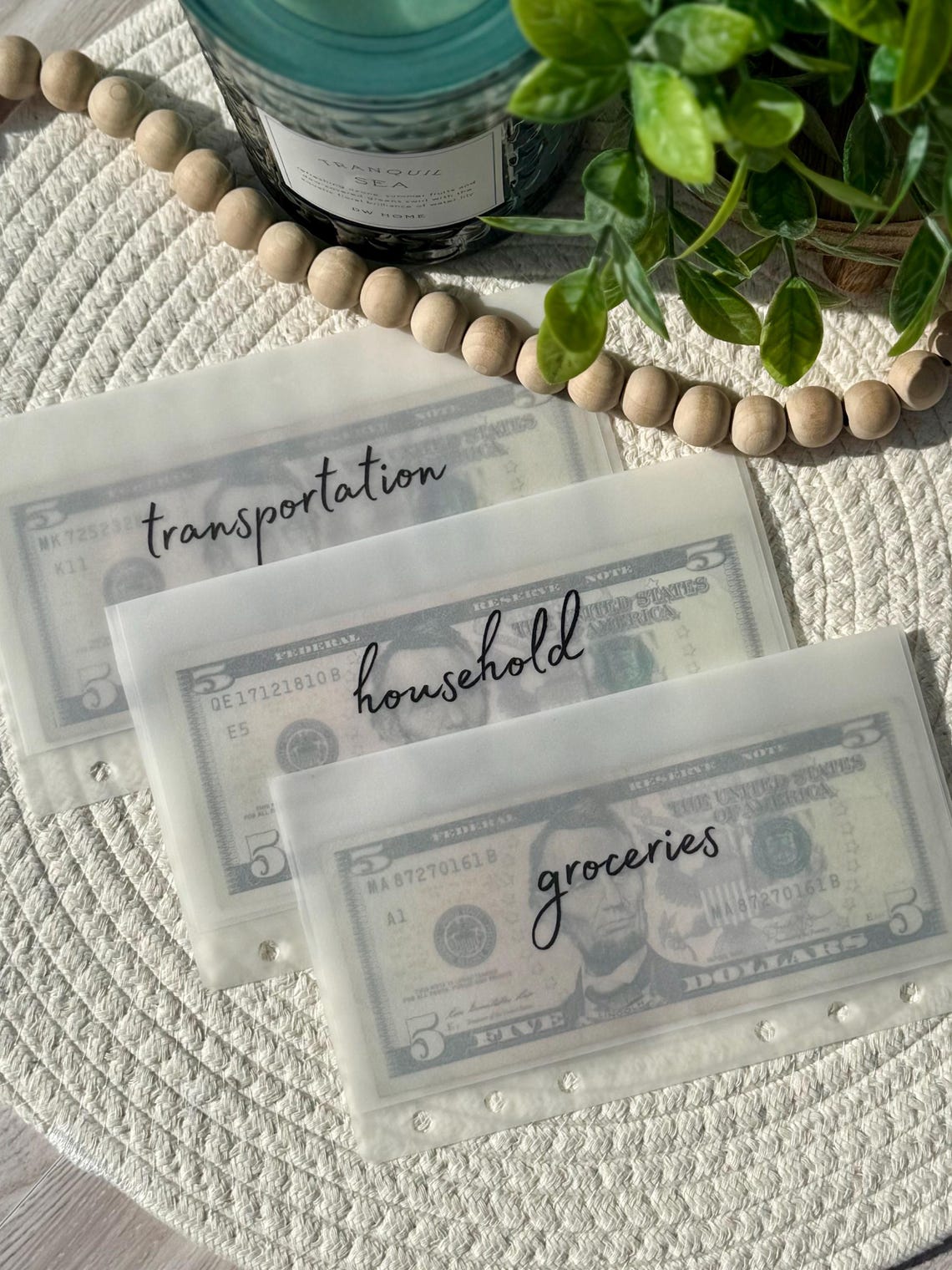 Handmade A6 Vellum Cash Envelopes: Customizable Budgeting System - Etsy
