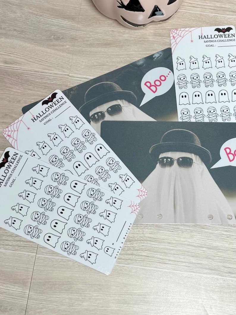 Halloween Savings Challenge Tracker: A6 Cash Envelope Stuffing - Etsy