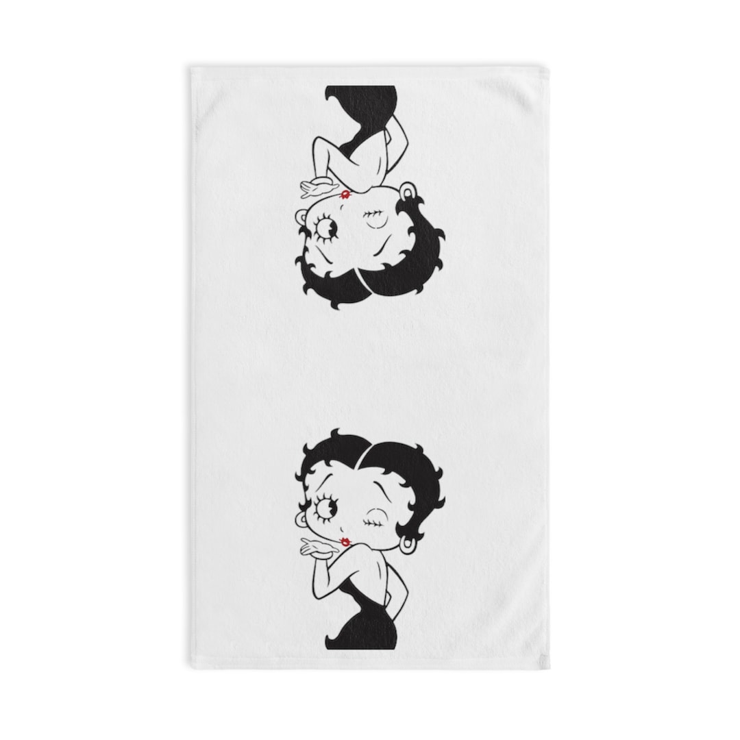 Betty Boop Red Lips Hand Towel - Etsy