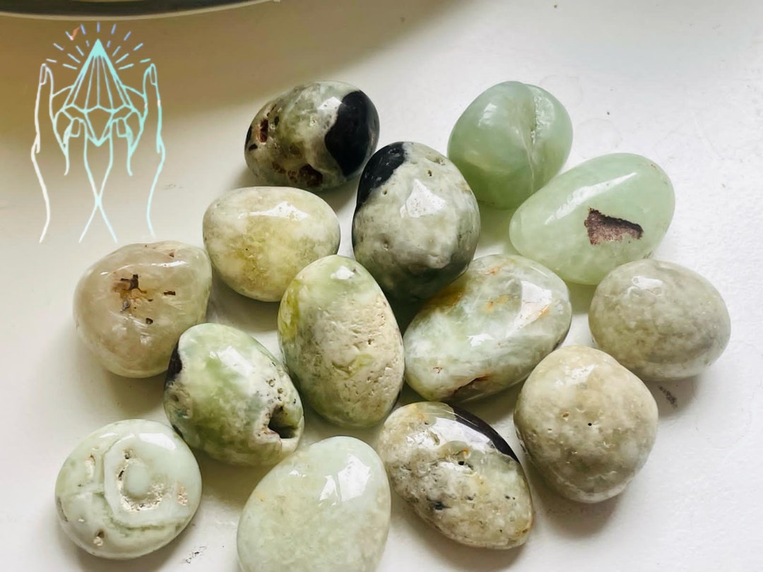 Tumbled Golden Prehnite: Madagascar Healing Crystal (0.75-1 Inch) - Etsy