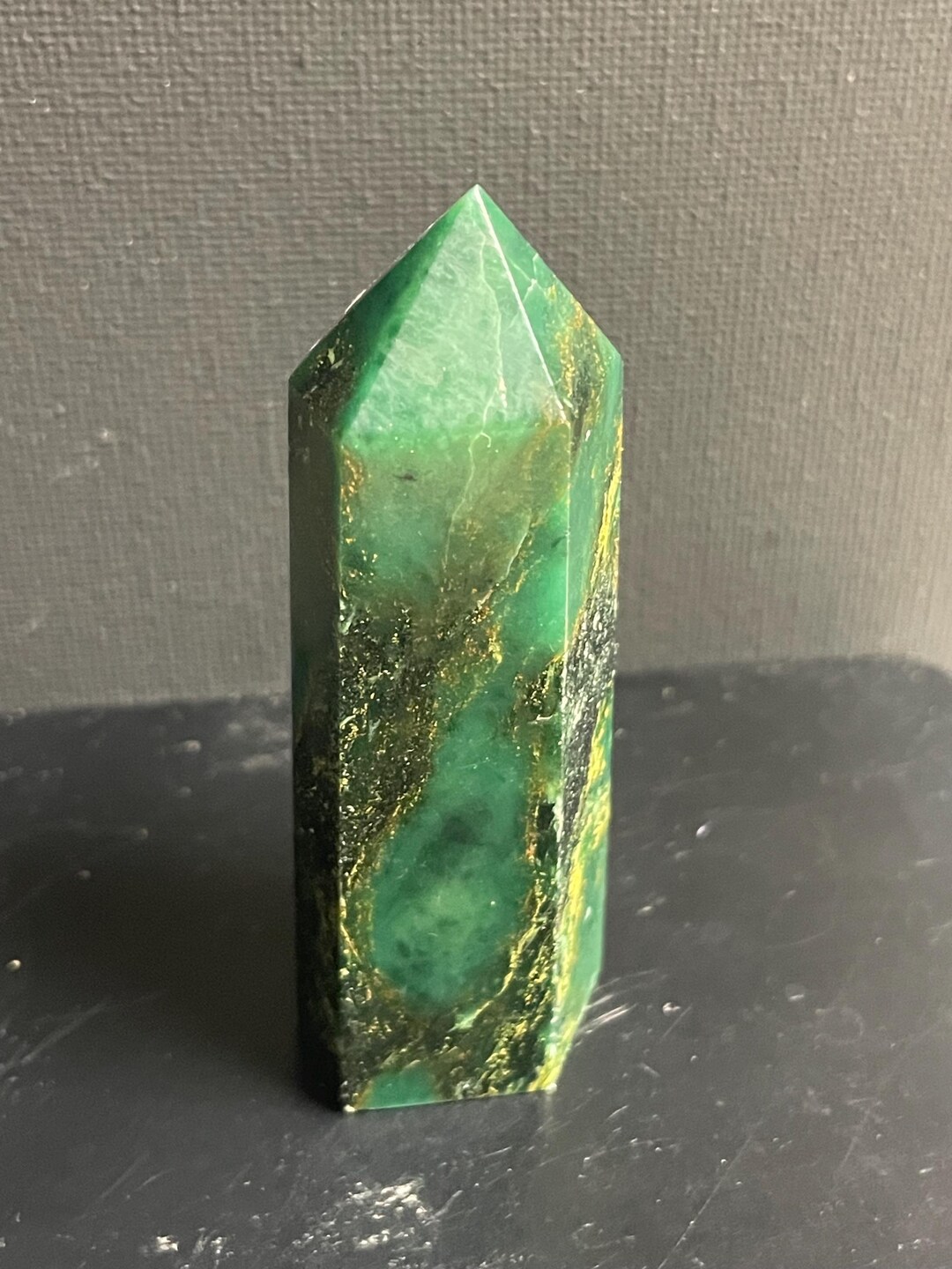 African Emerald Quartz Obelisk, Tower, Metaphysical, Crystal, Healing ...