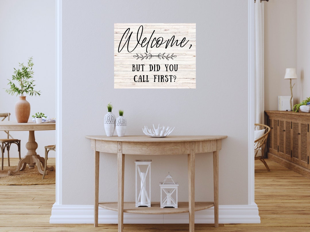 Welcome Canvas, Welcome Sign Canvas Print, Welcome Canvas Print, but ...