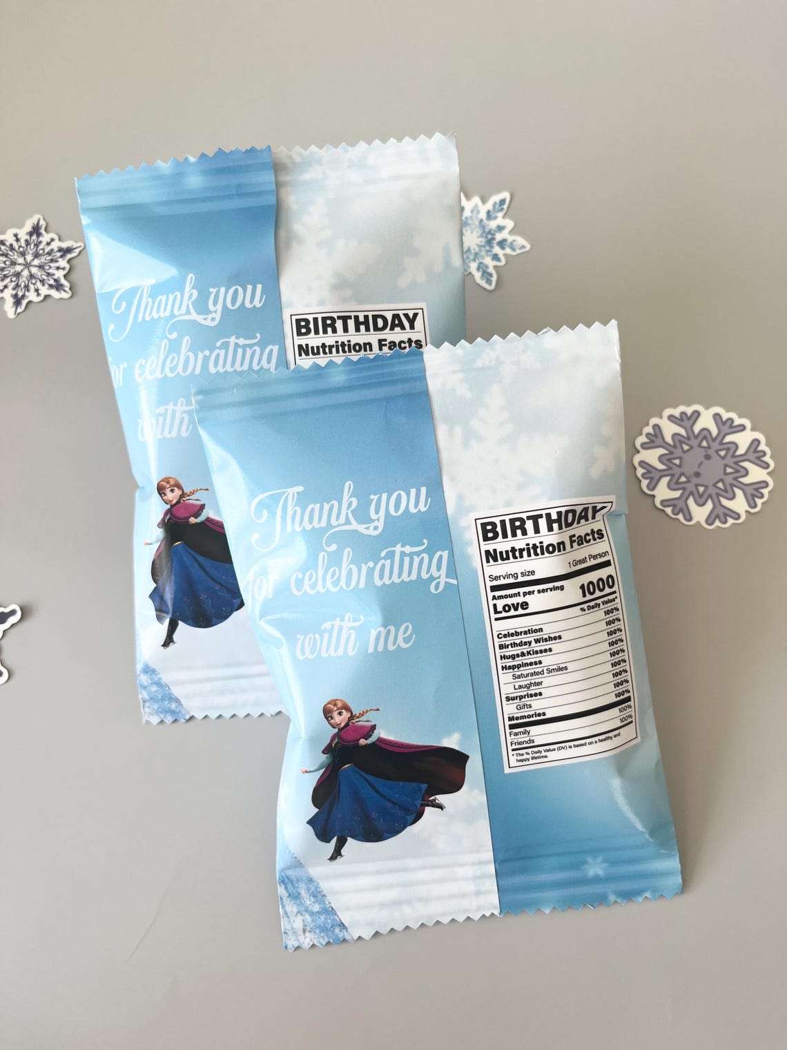 Custom Frozen Birthday Party Favors Frozen Chip Bag Frozen Oreo Wrap ...