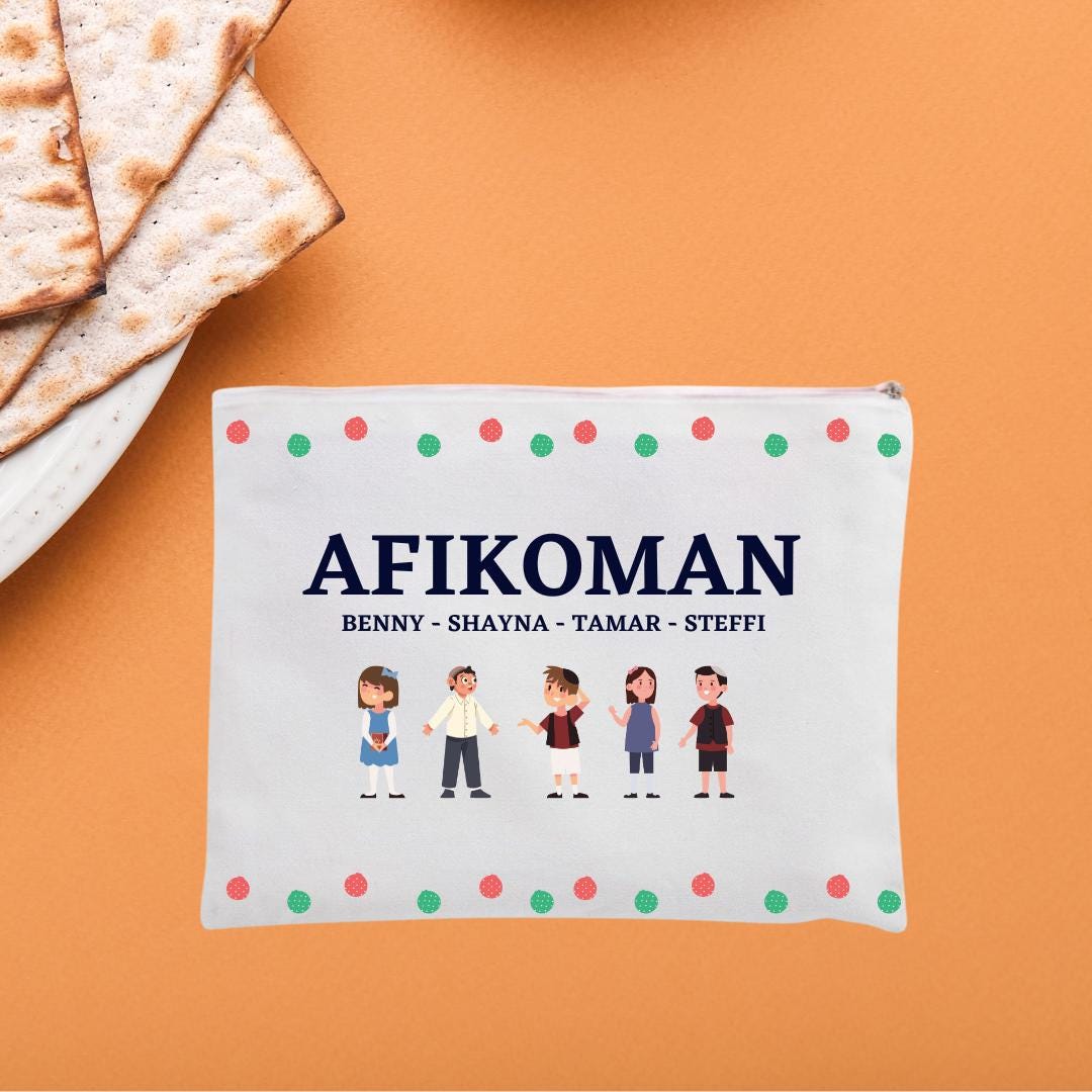 Personalized Passover Afikoman Bag for Kids Children Jewish Holiday ...