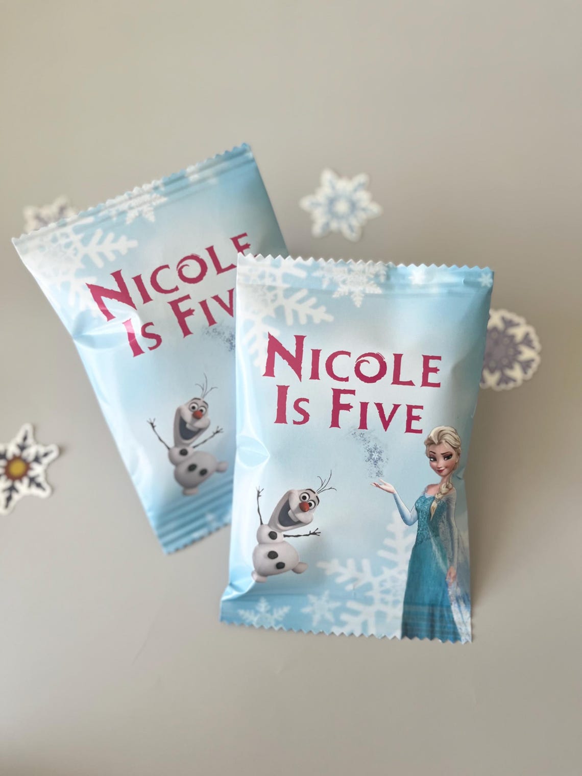 Custom Frozen Birthday Party Favors Frozen Chip Bag Frozen Oreo Wrap ...