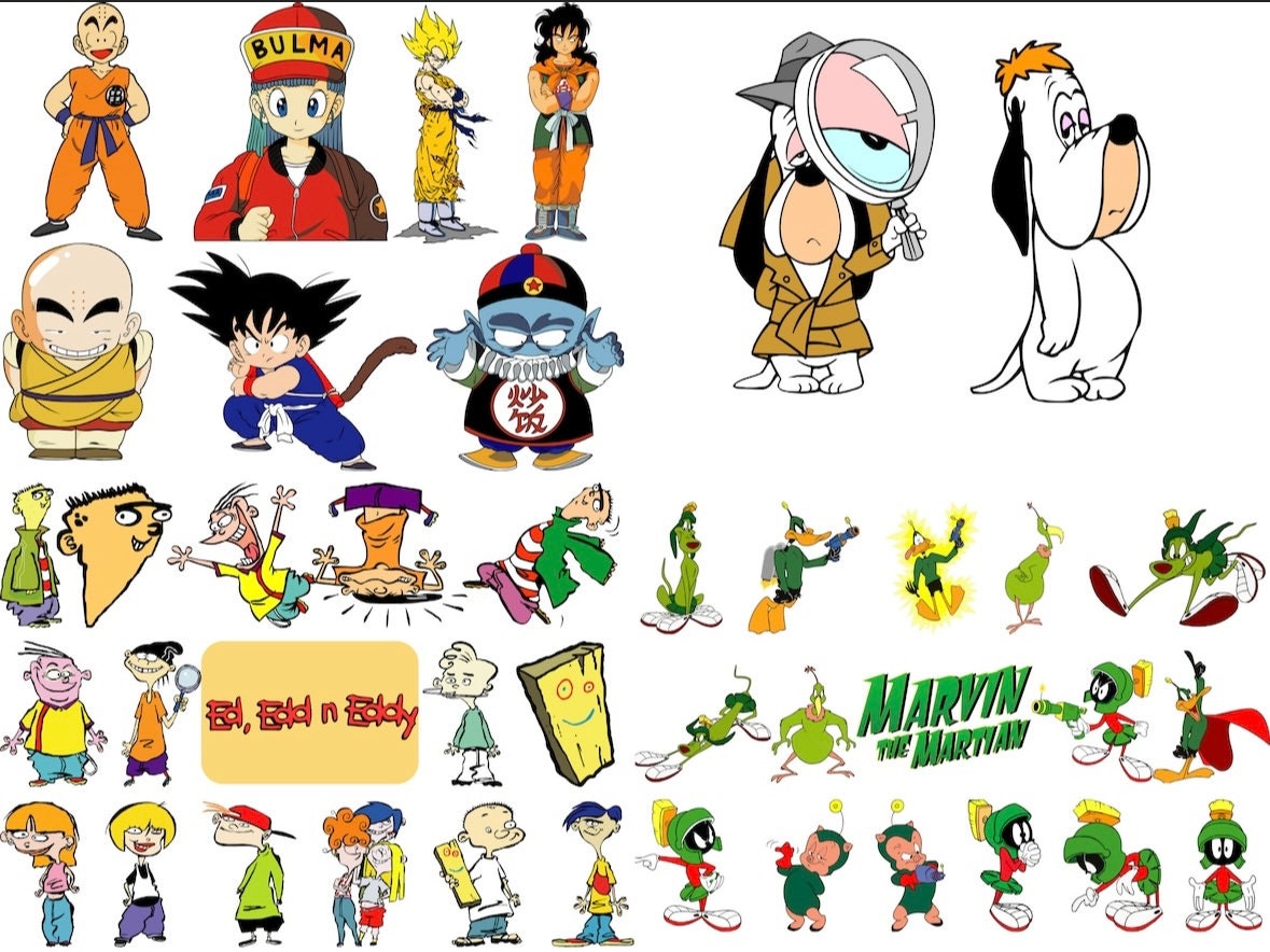 2000+ Cartoon Characters Mega Bundle SVG, Cricut Printable Clipart ...