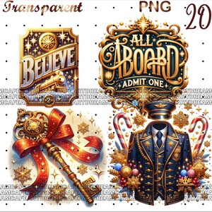 Polar Express PNG: Christmas Train Sublimation Design (digital Download ...