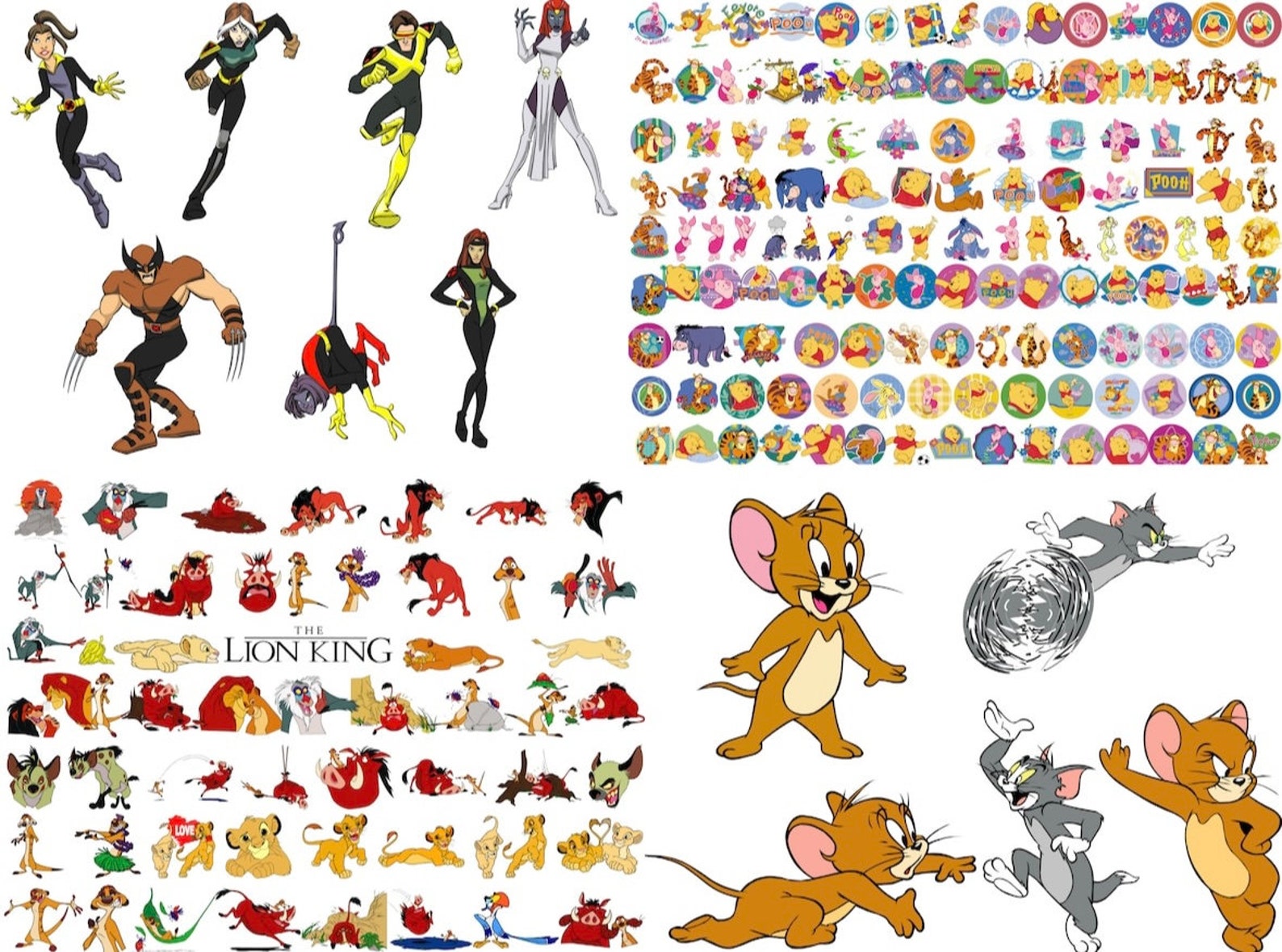 2000+ Cartoon Characters Mega Bundle SVG, Cricut Printable Clipart ...