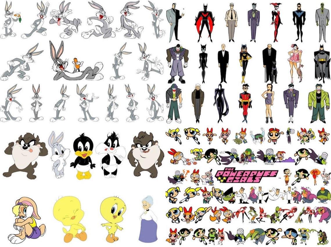 2000+ Cartoon Characters Mega Bundle SVG, Cricut Printable Clipart ...