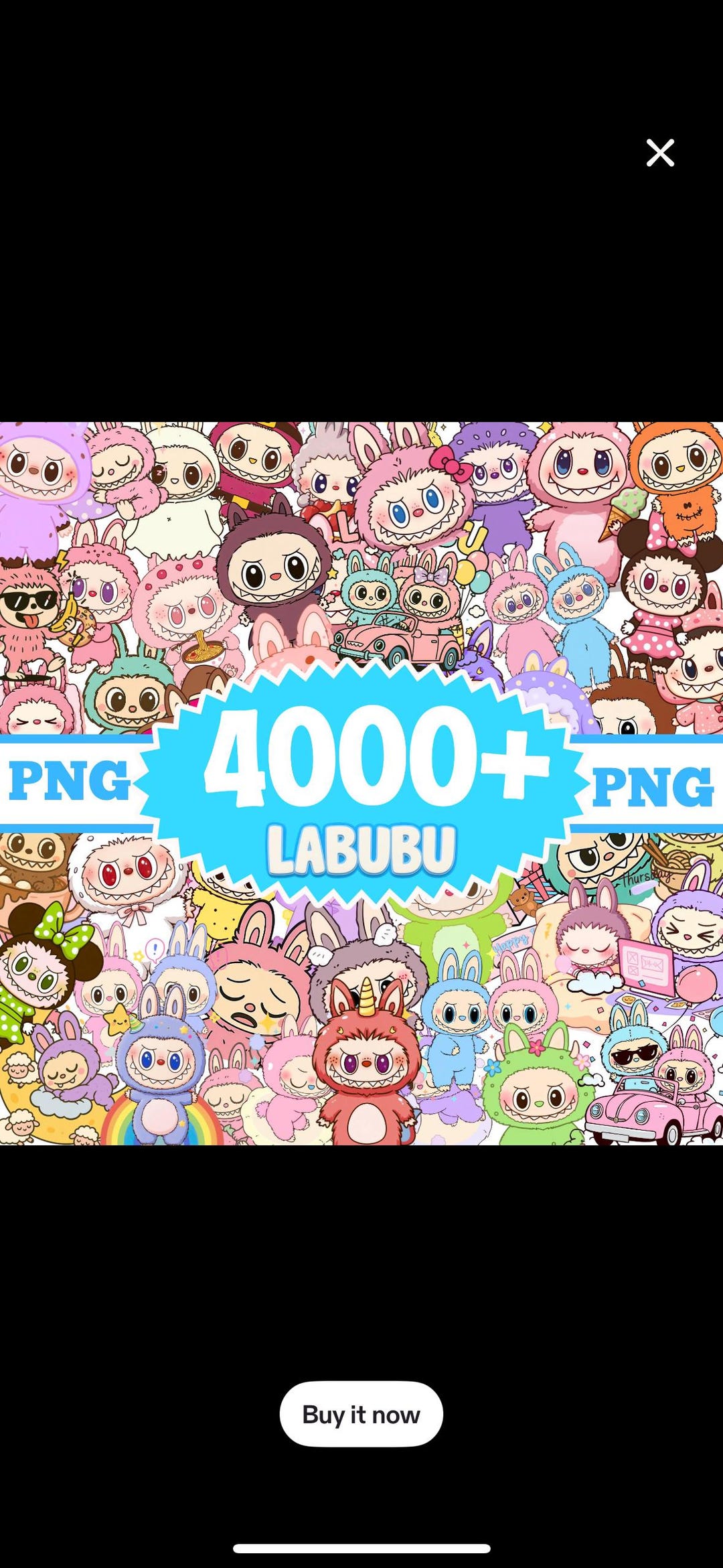 Laboobo PNG Bundle Cute Labubu Clipart Kawaii Digital Download for ...