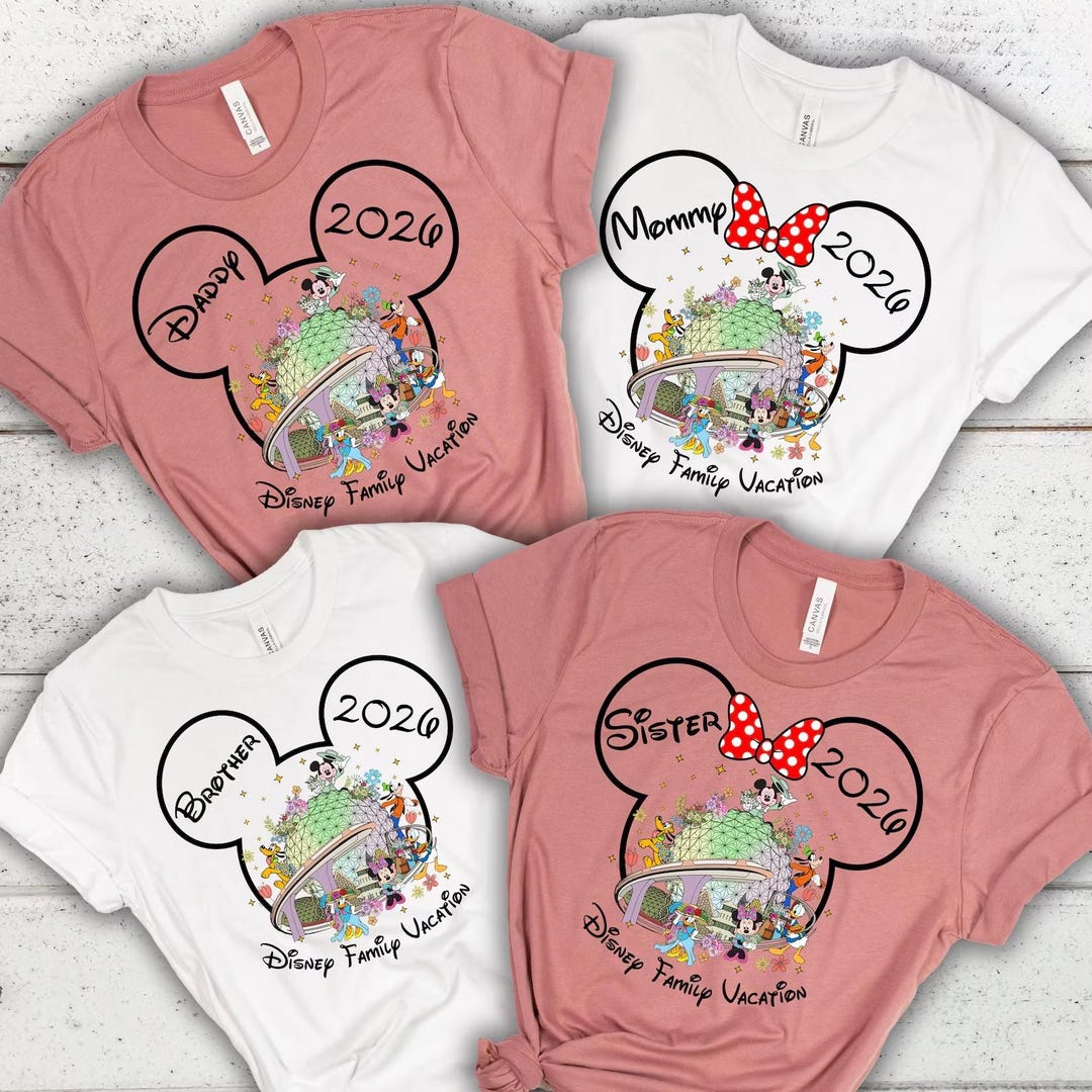 Custom Disney Epcot 2026 Family Trip Shirts, Disney Epcot Shirt, World ...