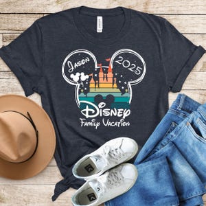 Personalized Disney Family Vacation Shirt , Disney Trip Shirts 2025, Disneyland Custom Name ...