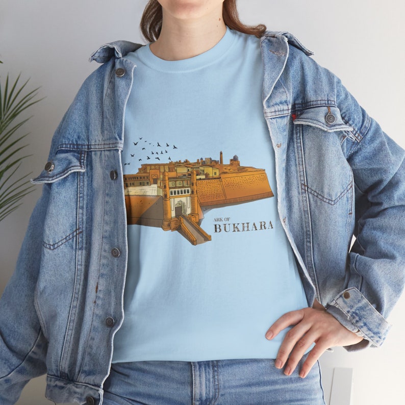 Ark of Bukhara & Rudaki Persian Poem T-shirt | Hand Drawing ...