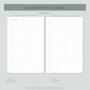 A5 2024 full Year Bundle Printable Daily Planner - Etsy