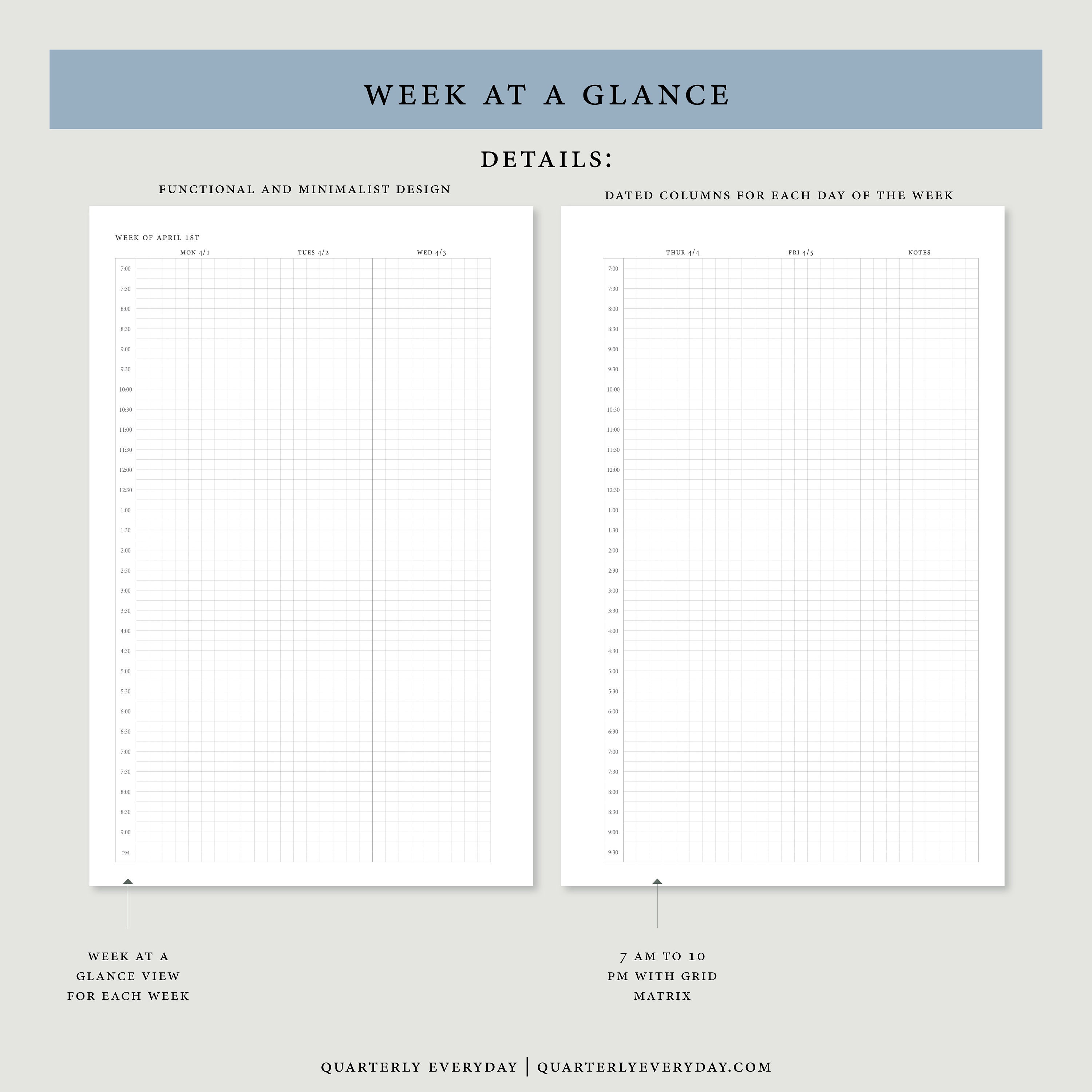 B5 JIS Q2 2024 Printable Compact Daily Gratitude Journal & Planner - Etsy