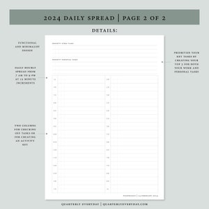 A5 2024 full Year Bundle Printable Daily Planner - Etsy