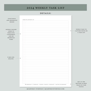 A5 2024 full Year Bundle Printable Daily Planner - Etsy