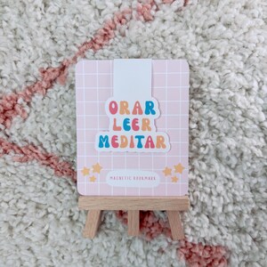 Orar, Leer, Meditar- MAGNETIC BOOKMARK - Etsy