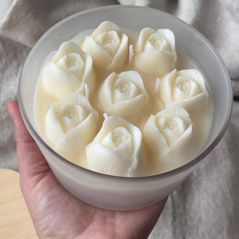 24 Oz Candle With Lids - Etsy