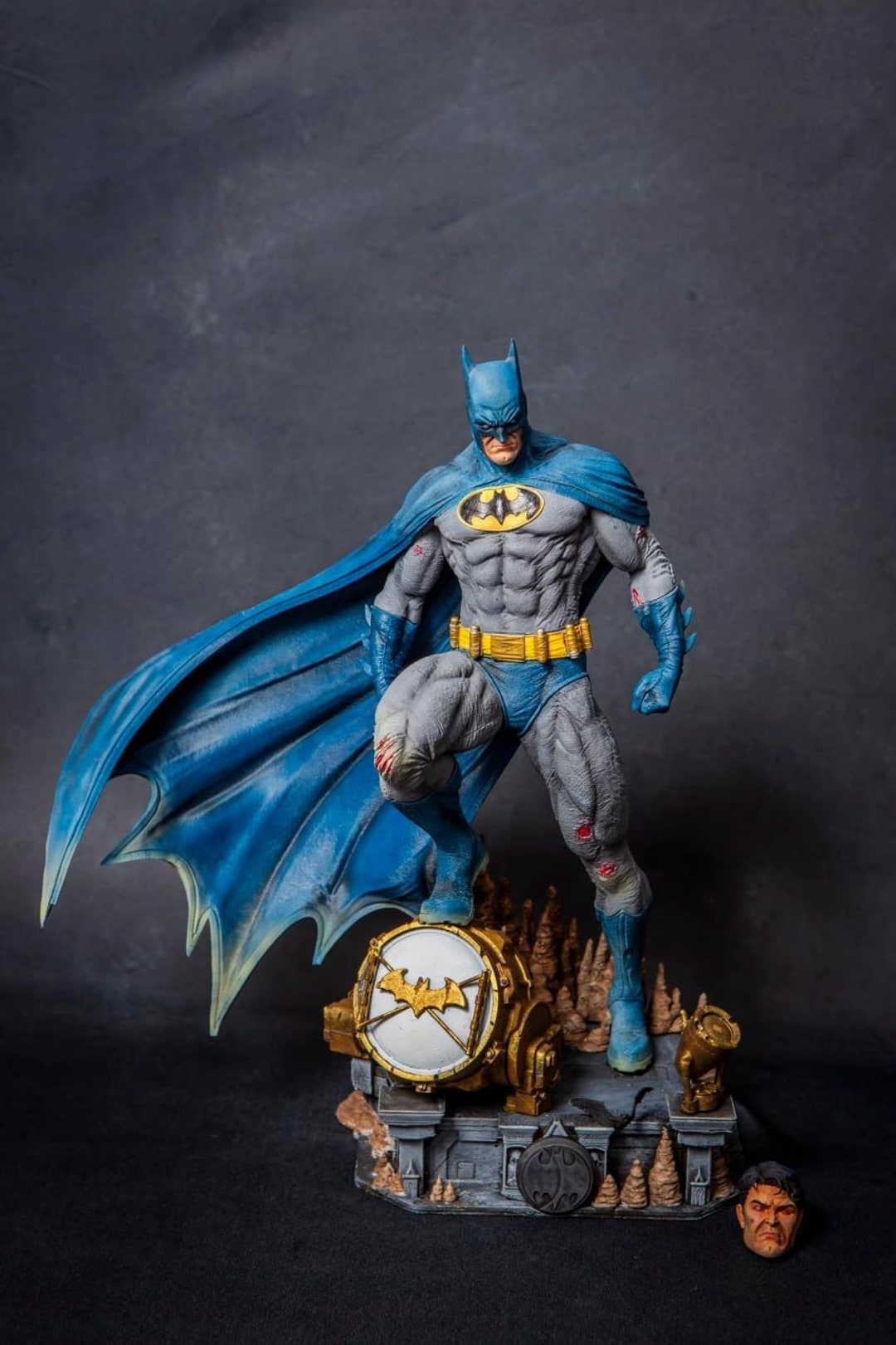 Batman Statue STL File, 3D Digital Printing STL File for 3D Printers, Movie Characters, Games ...