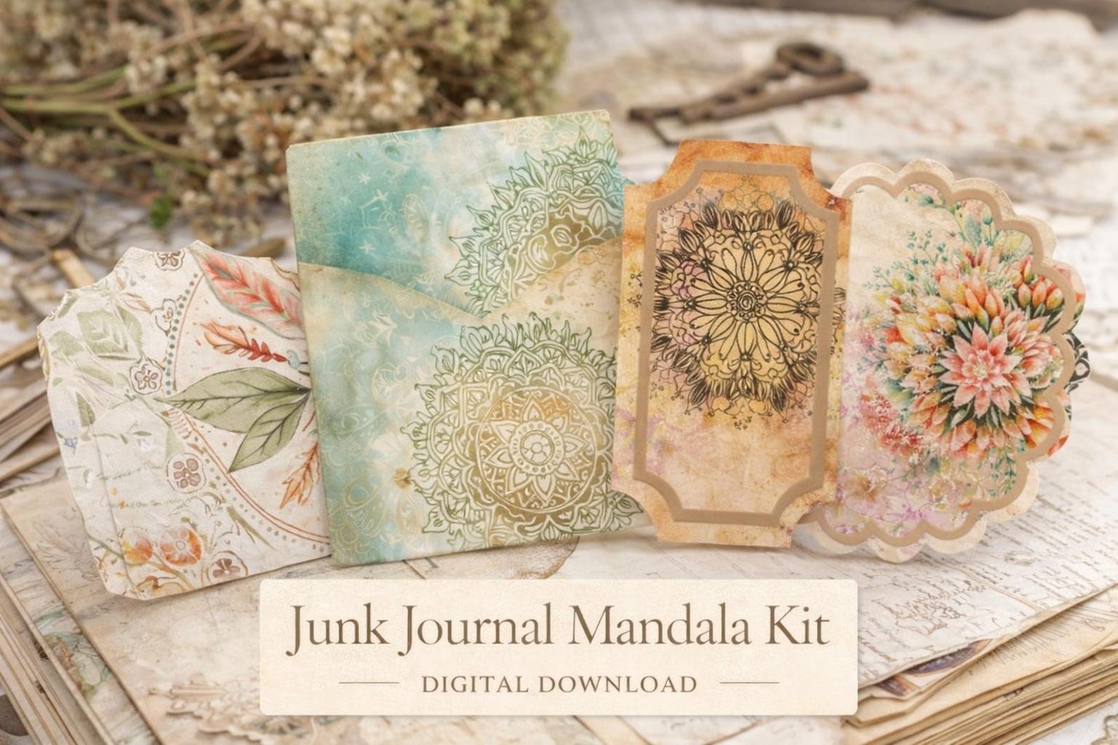 Junk Journal Printable Soul Garden – 10 Journal Pages & 5 Ephemera ...
