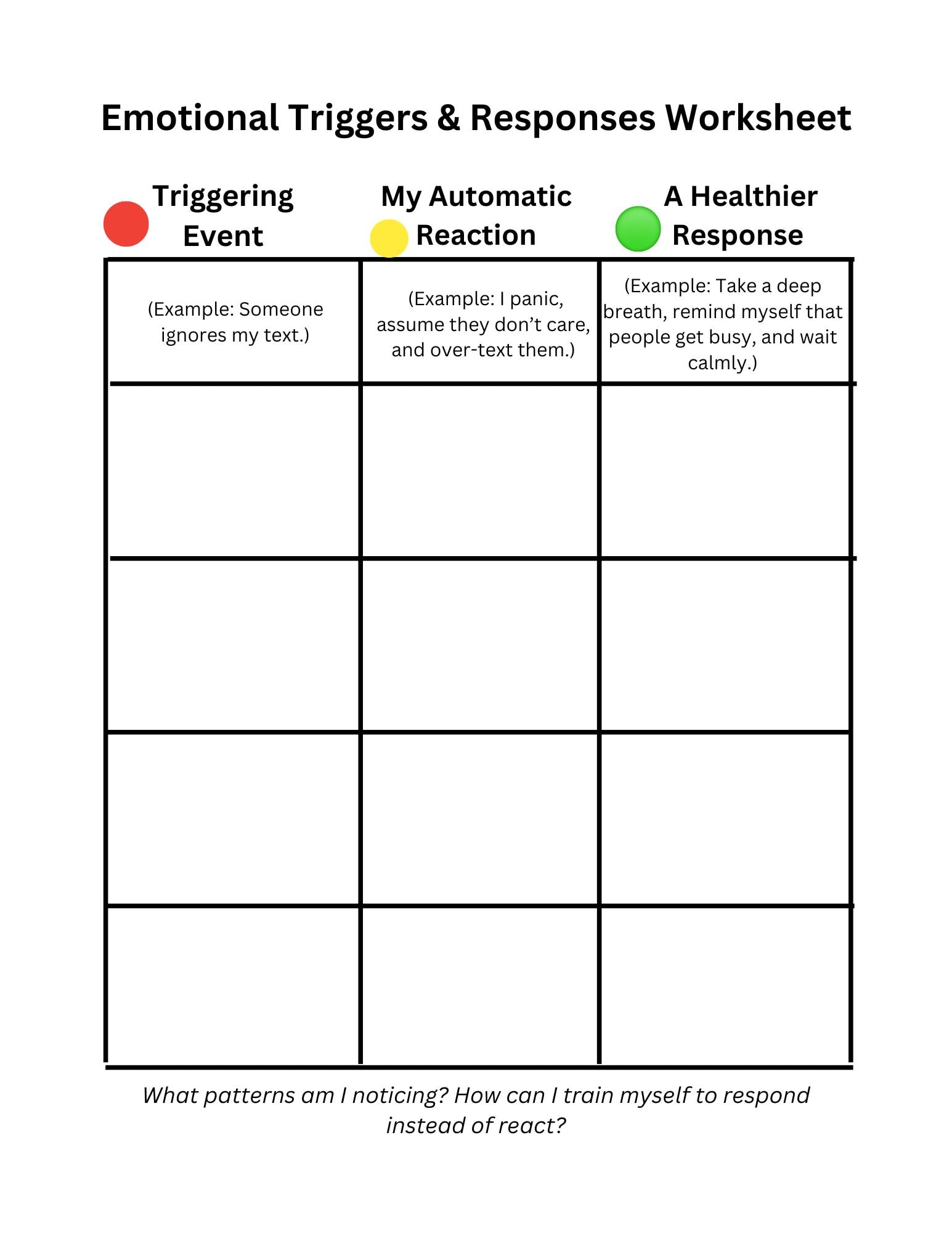 Emotional Healing Workbook – Triggers, Boundaries & Self-reflection ...