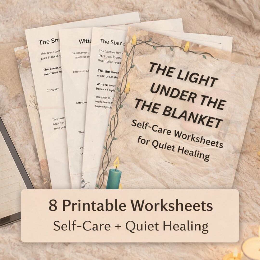 Self-care Worksheet Pack – Quiet Healing, Reflection Prompts (8 Pages ...