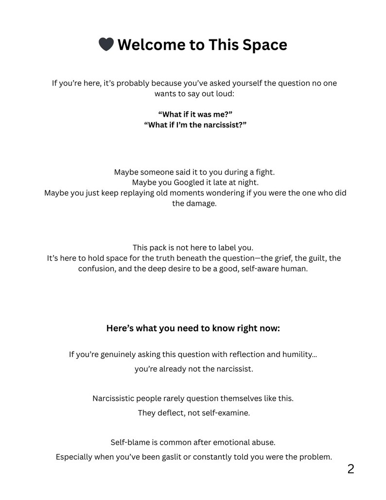 Trauma-informed Self-reflection Workbook for Gaslighting, False Guilt ...