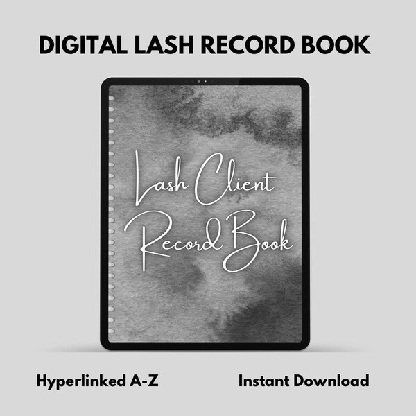 Lash Client Record Book - Etsy
